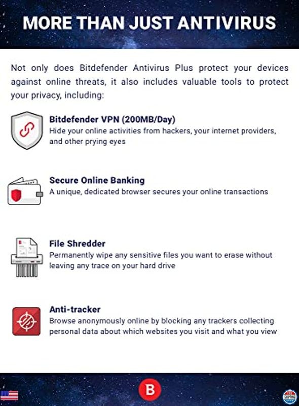 Total Security Antivirus & Internet Protection - 5 Devices, 2 Year Code ...