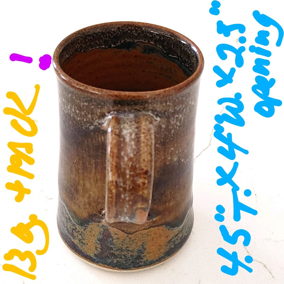 Hand Thrown Ritter Mug Brown Multi Drip Glaze Coffee Tea Artsy ...
