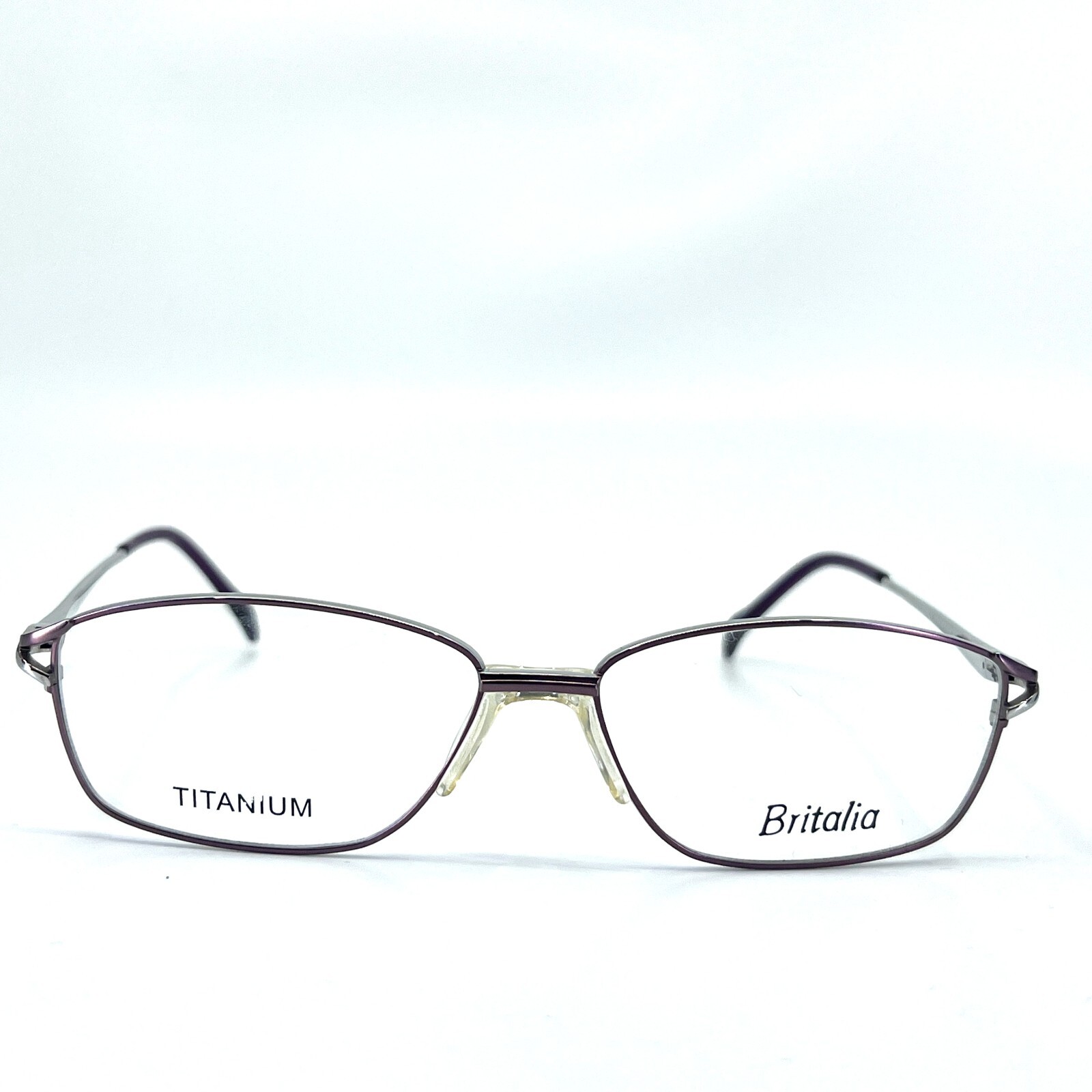 Britalia T-542 Eyeglasses Round Pink Silver Full Rim Frames 54[]13 135 ...