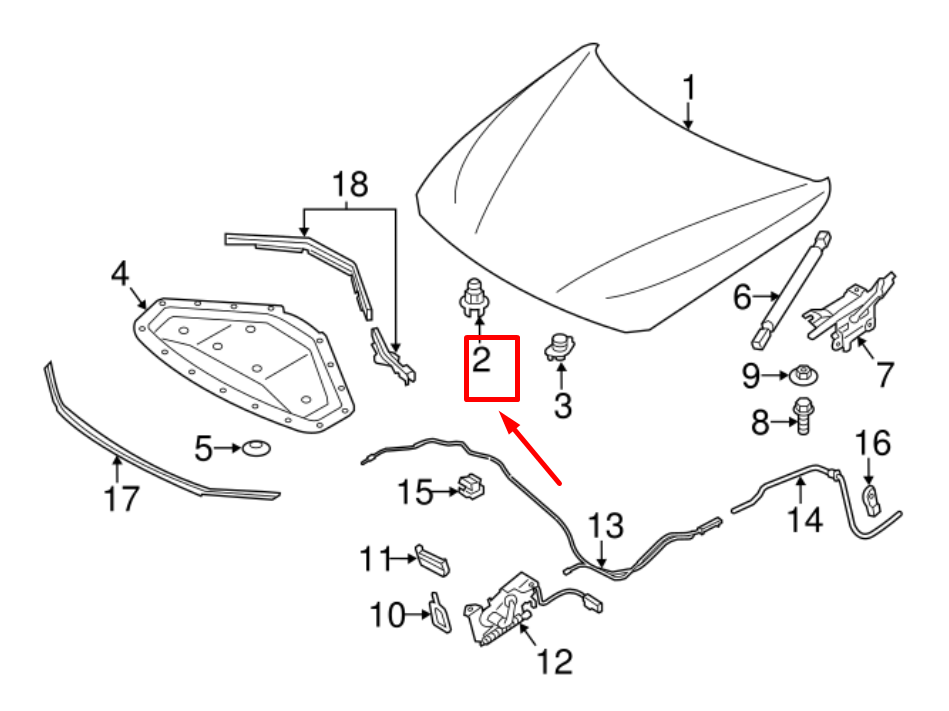 BMW 1 F20 Hood Slam Adjuster 51767183752 7183752 NEW GENUINE | eBay