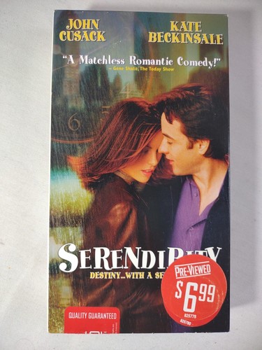 Serendipity vhs John Cusack Kate Beckinsale Widescreen RomCom 2001 Free Shipping | eBay