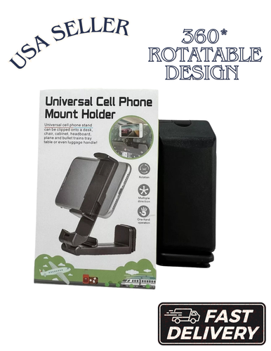Universal Cell Phone Mount Holder- 360 Rotation- Holds Anywhere ...