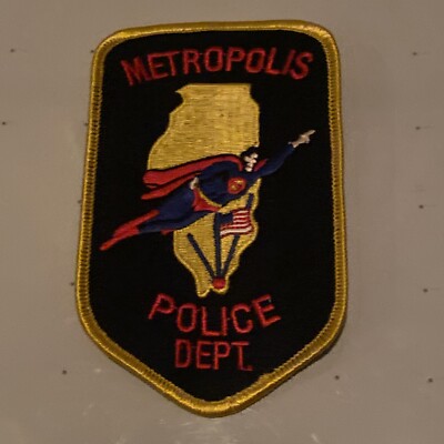 Superman Metropolis Police Department Movie Prop Patch | eBay