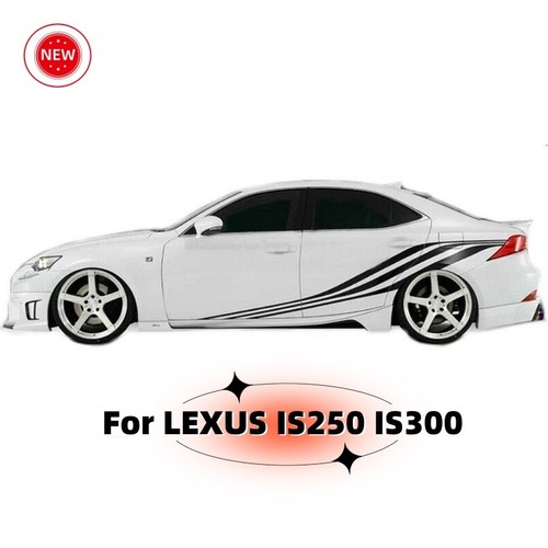 For LEXUS IS250 IS300 Car Vinyl Sport Stripe Sticker Side Door Decals ...