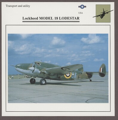 Lockheed Model 18 Lodestar Warplanes Military Aircraft Edito Service ...