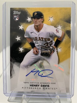 2024 Topps Series 1 Henry Davis Baseball Stars RC Auto Pittsburgh ...