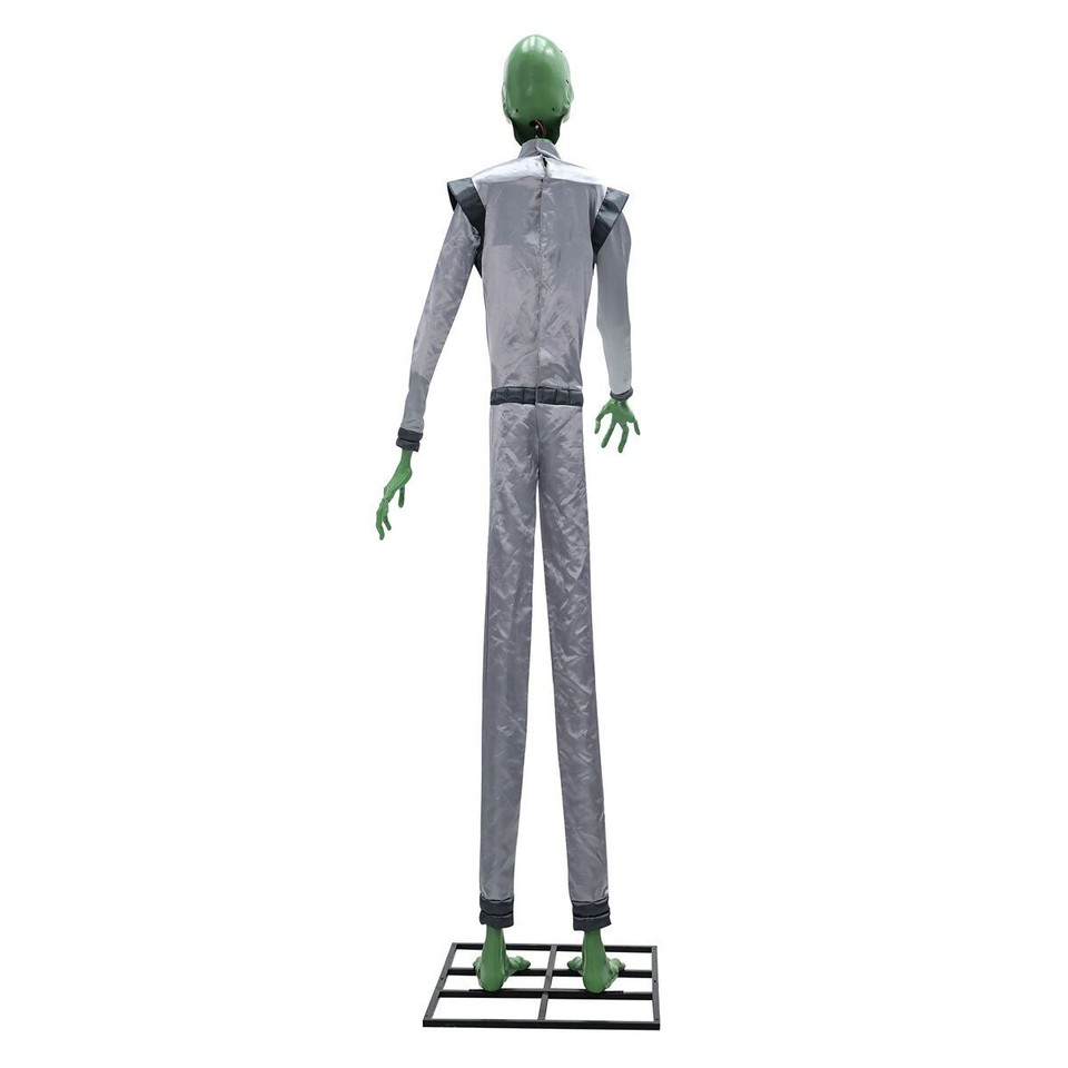 Halloween 10Ft Animated Alien with Lights Sounds Animated Eyes Sensor ...