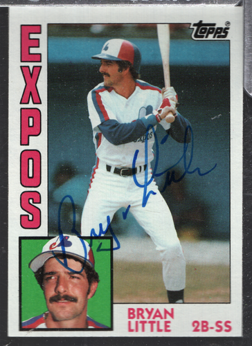 Bryan Little Expos Autographed 1984 Topps #188 w/COA 010924NPCD45 | eBay