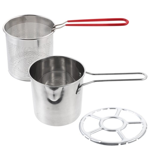 Stainless Steel Home Deep Fryer Basket Metal Fry Basket French Fries ...