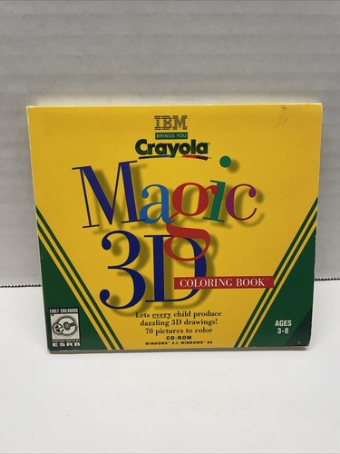 Crayola Magic 3D Coloring Book (CD-Rom,1997) Windows 95 | eBay