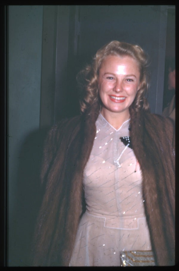 June Allyson Candid Hollywood Glamour Event Pose Original 35mm ...