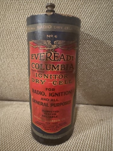 VTG Eveready DRY CELL NO. 6 RADIO - IGNITION ALL PURPOSE BATTERY USE | eBay