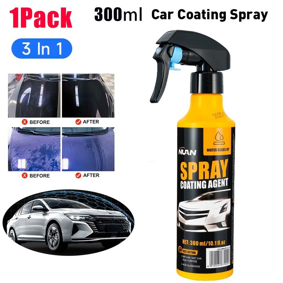 1/2/3Pack 300ml Car Coating Spray Car Paint Spray Coating Agent ...