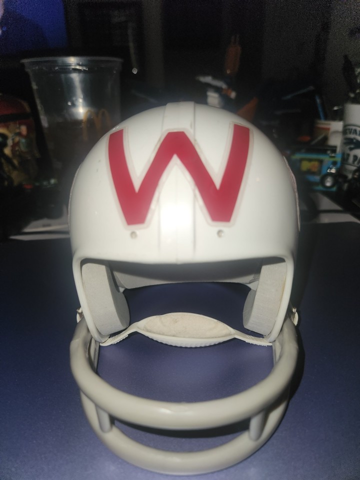 WISCONSIN BADGERS RIDDELL MINI throwback 2-Bar HELMET TJ WATT-JJ WATT ...