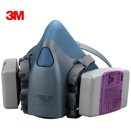 3M HALF FACE REUSABLE RESPIRATOR FACEPIECE MASK W/ P100 PARTICULATE ...
