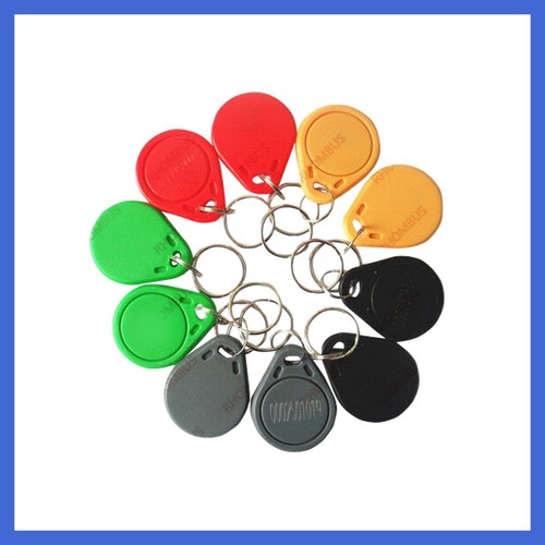 EM 4100/4102 Keychains 125Khz RFID Proximity ID Card Token Tags Key ...