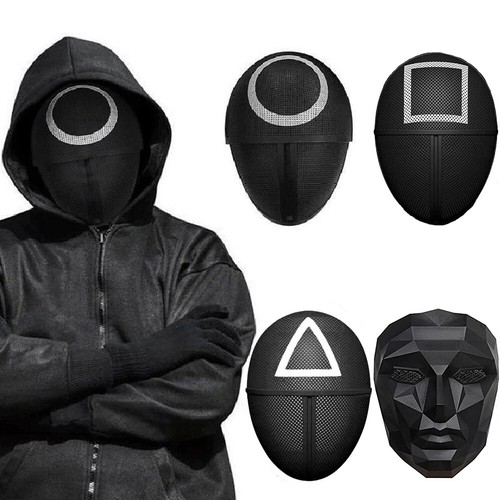3 x Squid Games Masks Square Circle Triangle Halloween Costume Outfit ...