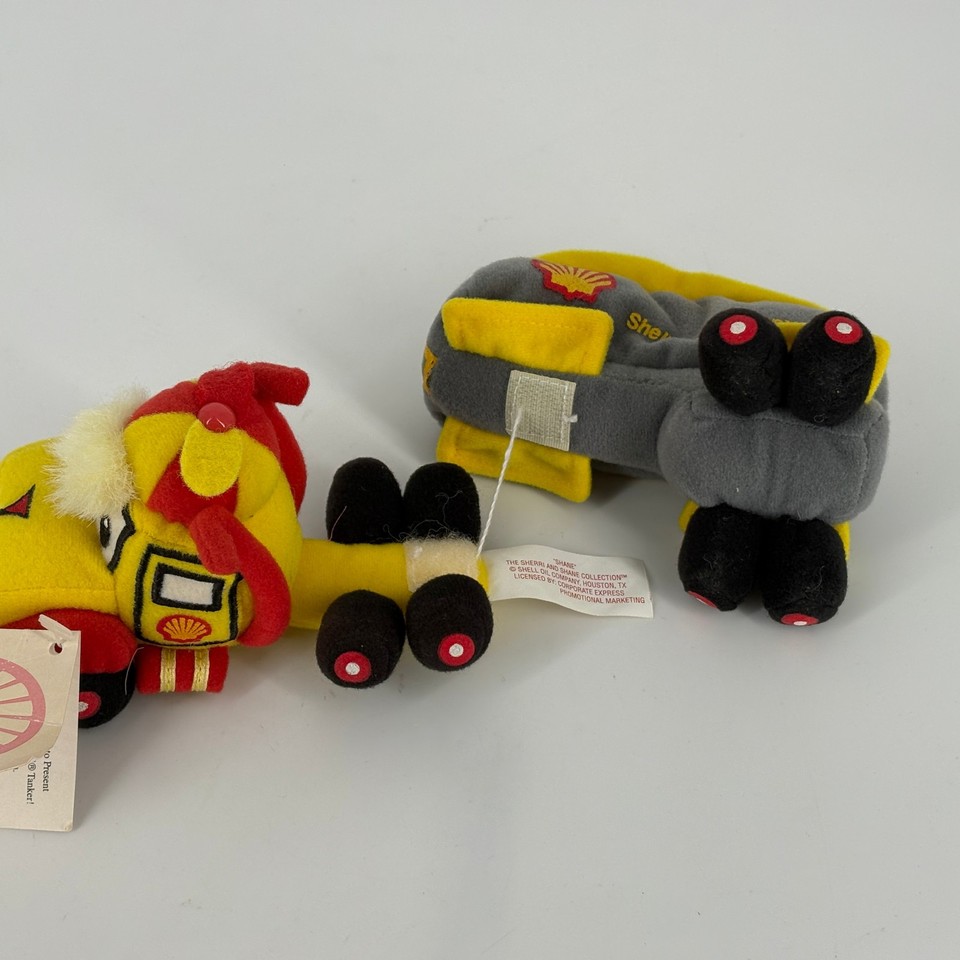 SHELL OIL Company Shane & Sherri Beanbag Plush Stuffed Tankers Trucks ...
