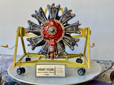 Aircraft Engine Model. Wright Cyclone aircraft engine model 1/12 scale ...