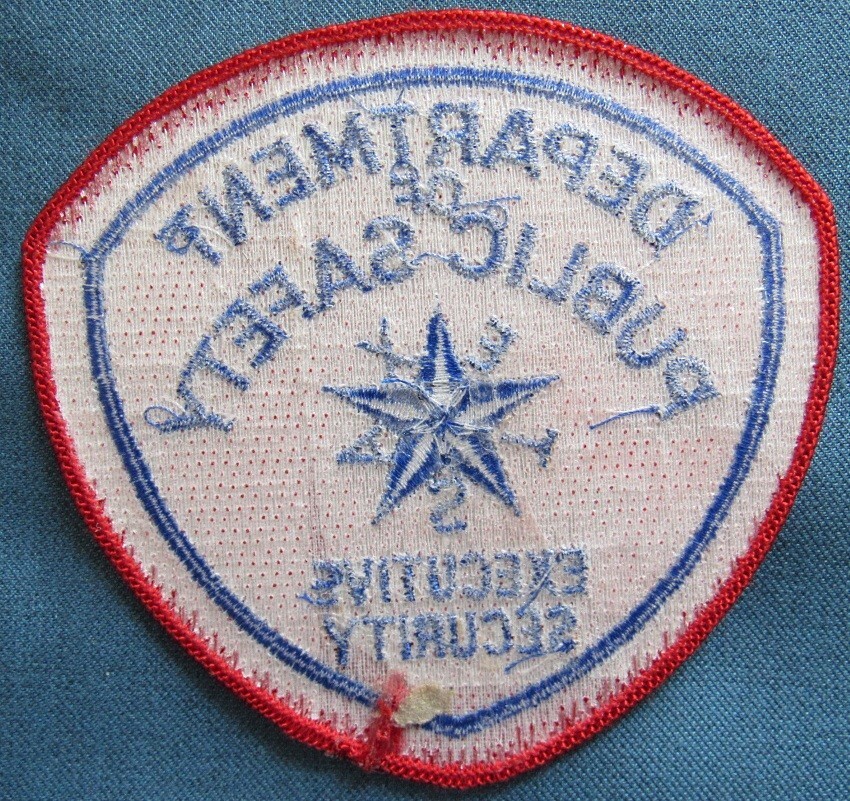Obsolete, "Texas DPS Executive Security" full embroidered shoulder ...