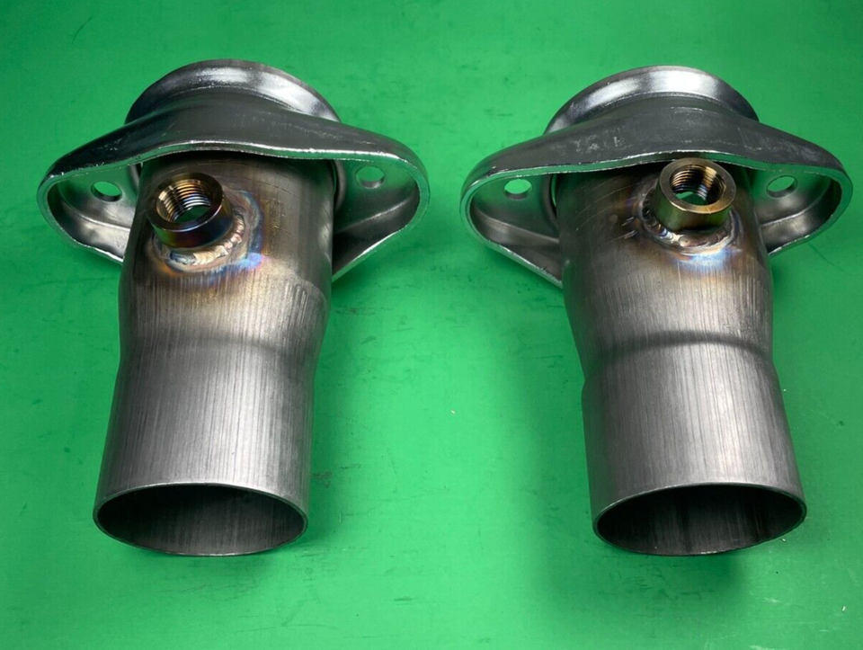 3"Ball Header to 2.5"ID 409 Stainless Socket W/02 Bungs 2 Bolt ...