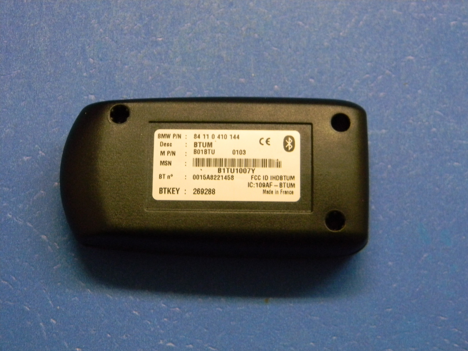 BMW BLUETOOTH ADAPTER DONGLE PHONE V60 INTERFACE 84110410144 OEM BMW ...