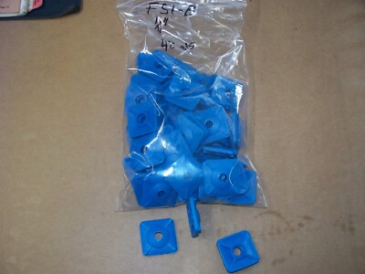 Snowmobile Track 1/4" Stud Square Backer Plate 48 Pack Blue Plastic NEW ...