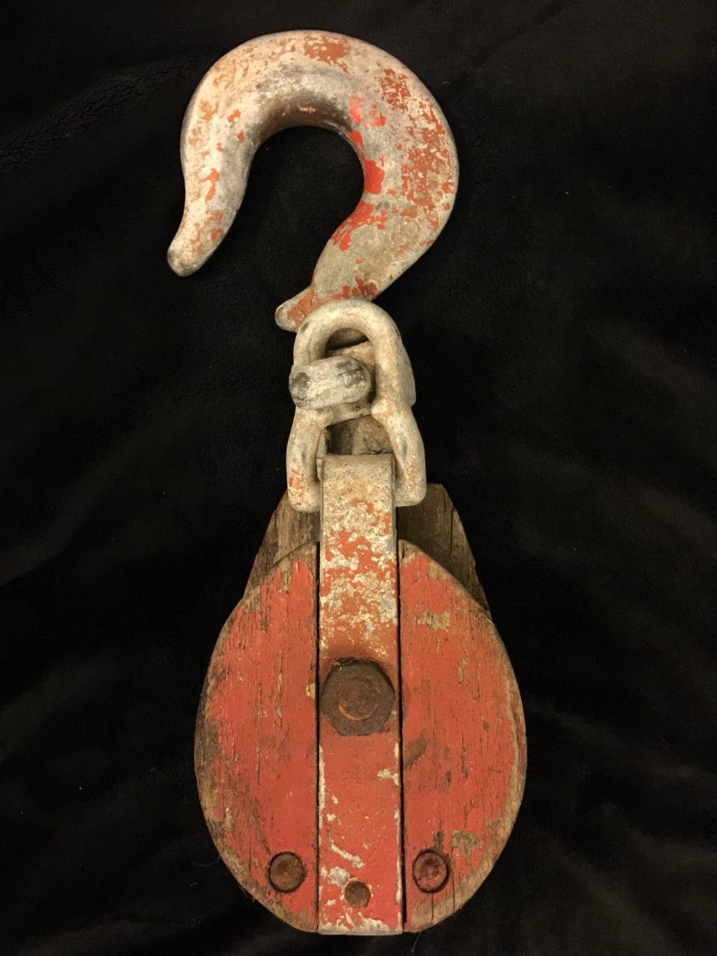 Vintage Snatch Block double pulley hook and swivel. fully functional | eBay