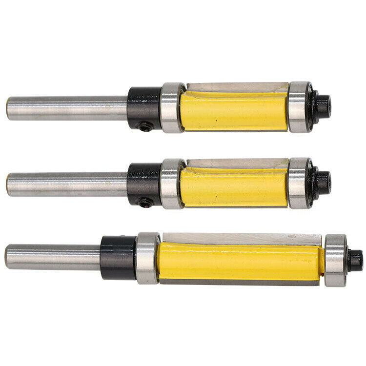 1-1/2" Flush Trim Top and Bottom Bearing Router Bit - 1/4" (6.35mm ...