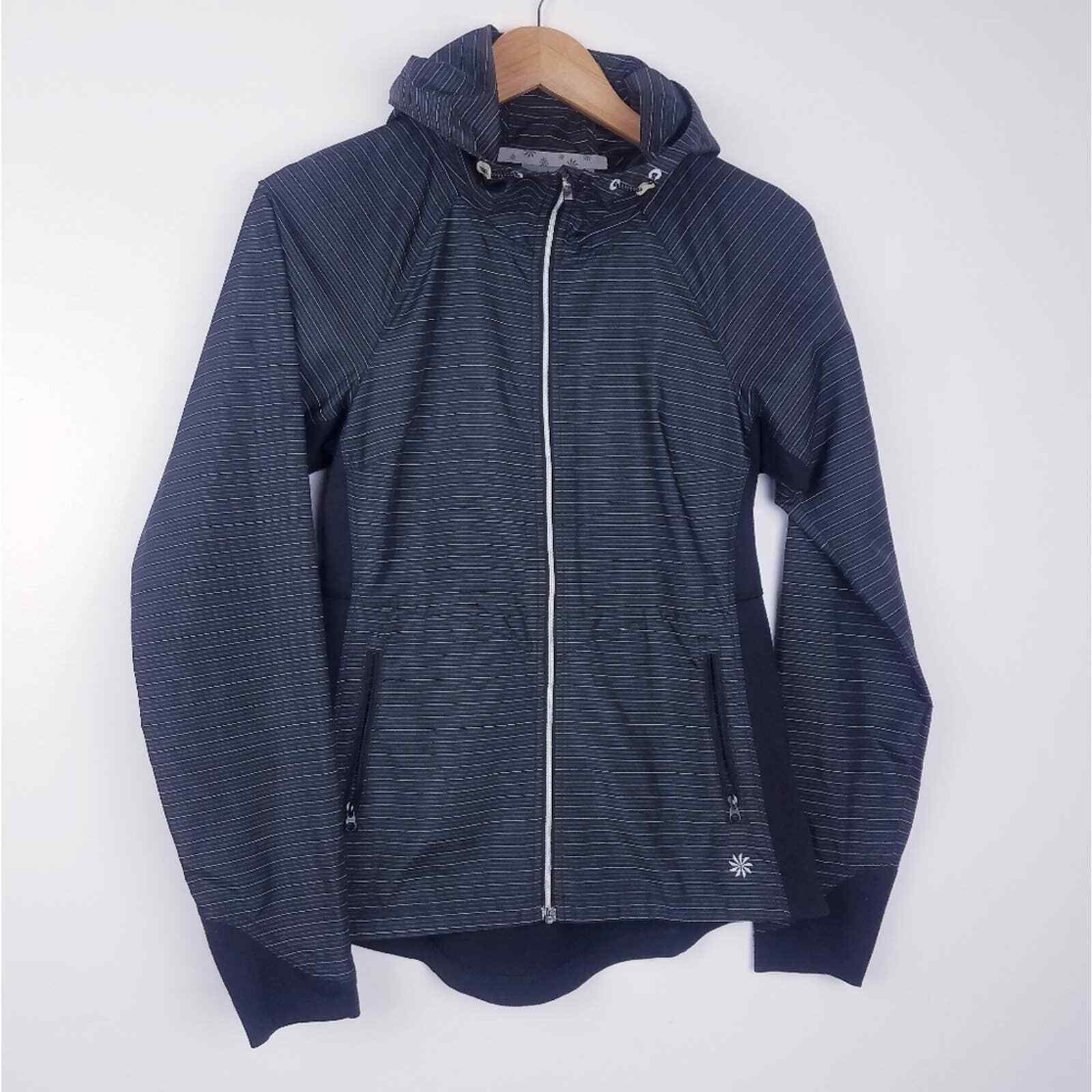 Athleta | Windbreaker Light Jacket Black Hood XS | eBay