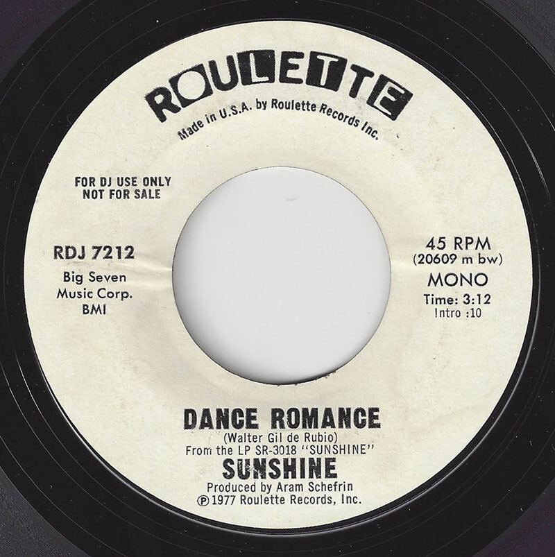 ♫SUNSHINE Dance Romance/Same Roulette 7212 R&B SOUL FUNK 1977 45RPM♫ | eBay
