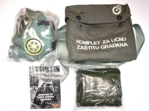 Gas Mask M1 Full Face NBC with 60MM Filter Bag Green Croatia Serbian | eBay
