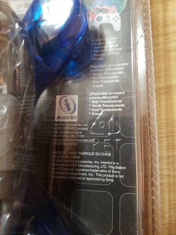 SONY PLAYSTATION 1 CONTROLLER NIP 2001 NOS GENERIC INTERACT PERFORMANCE ...