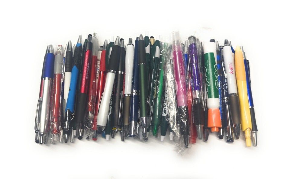 50ct Wholesale / Bulk Lot Misprint Ballpoint Ink Click Pens: Mixed ...
