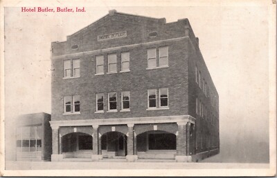 1917 Antique Postcard Hotel Butler in Butler Indiana DeKalb County IN ...