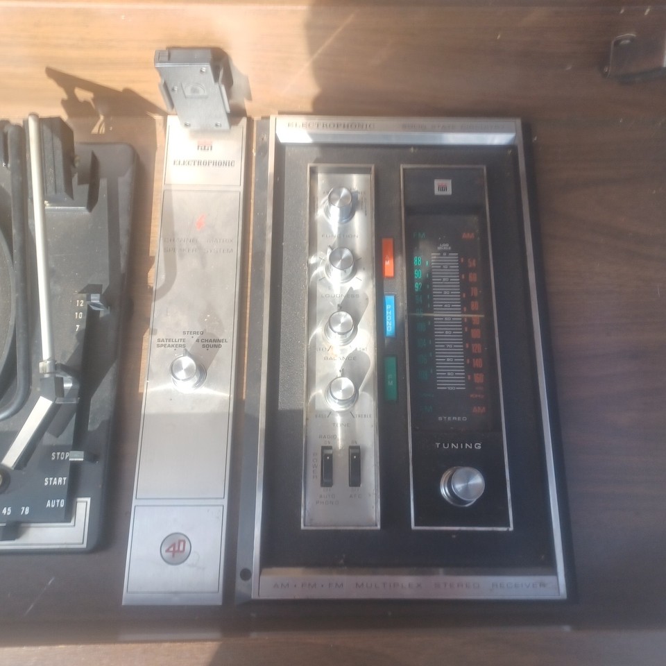 Vintage Electrophonic Console Stereo Record Player 8- Track Parts | eBay