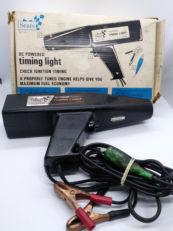 Vintage Sears 2158 DC Power Timing Light In Box | eBay