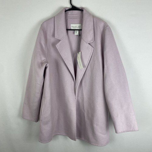 Rachel Zoe Size XL Long Sleeve Wool Blend Open Coat Blazer Duster Light ...