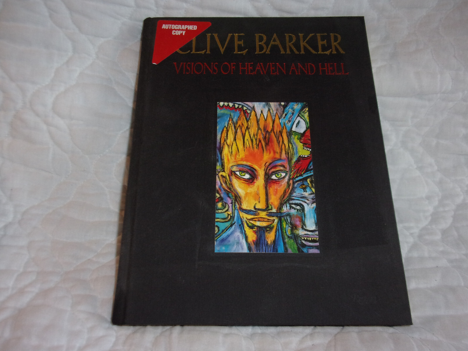 CLIVE BARKER VISIONS OF HEAVEN AND HELL SIGNED AUTOGRAPHED ART PRINT HC ...