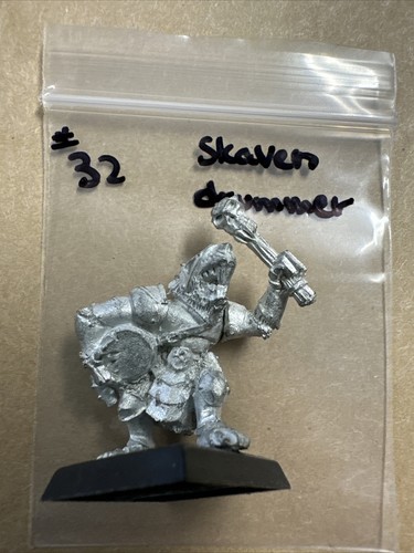 Games Workshop Warhammer Skaven Stormvermin Musician Drummer Metal ...