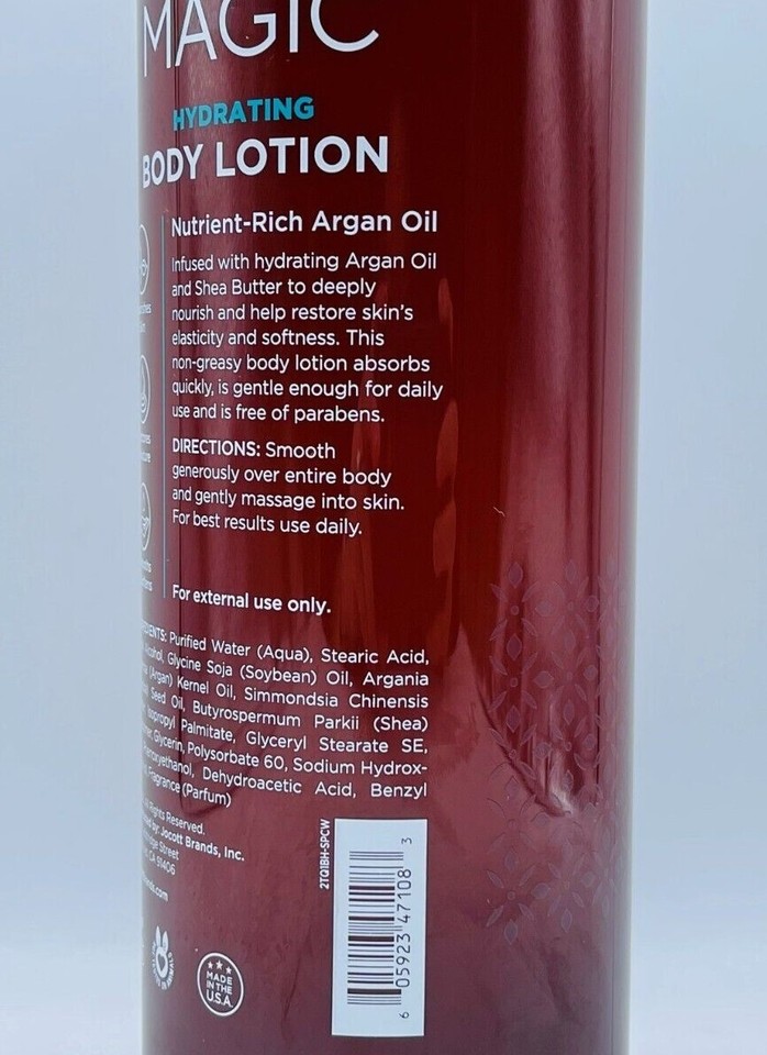 The Moroccan Beauty Secret Argan Magic Hydrating Body Lotion Paraben ...
