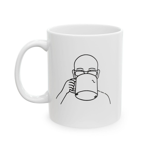 Scott Adams “Simultaneous Sip” Coffee Mug – Minimalist Ceramic Humor ...