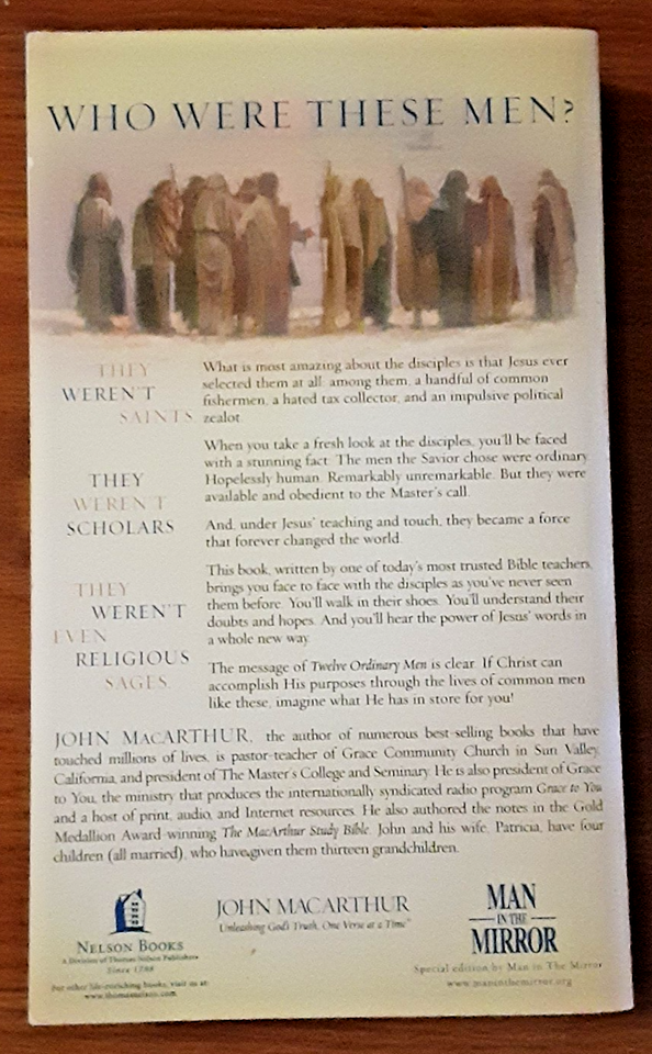 Twelve Ordinary Men by John Macarthur PB 2002 Christian bible study ...