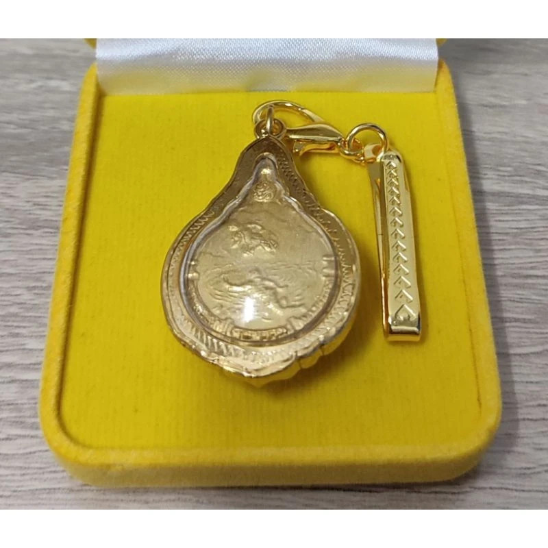 Medal King Rama 9 IX Mahajanaka Coin Gold Micron Pendant Clip Thai ...
