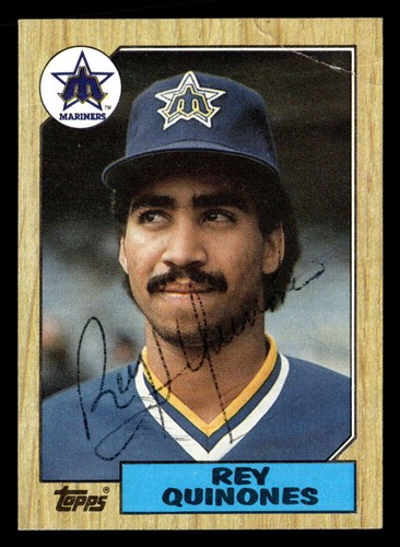 1987 Topps Rey Quinones #561 Rookie Seattle Mariners Signed/Auto SX1637 ...