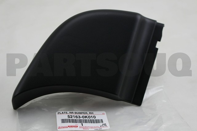 521630K010 Genuine Toyota PLATE, REAR BUMPER, RH 52163-0K010 | eBay