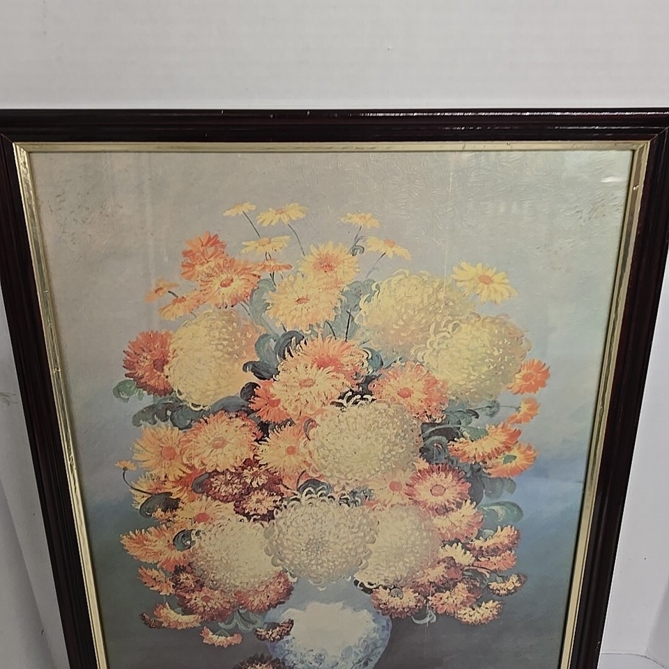 Chrysanthemum Marion Rice Vintage Reproduction Lithography 20 x 16 ...