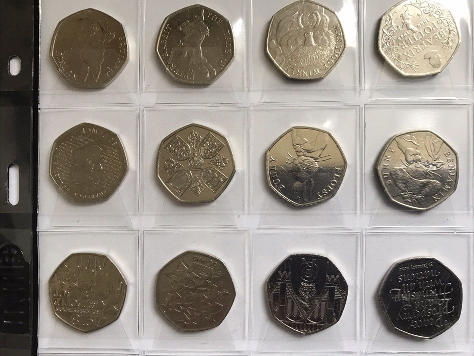 50p - Coin Collectors x 20 - Uncirculated Set - Plastic Wallet - FREE ...