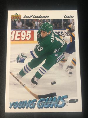 1991-92 Upper Deck Young Gun Geoff Sanderson Rookie #588 | eBay