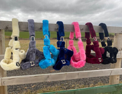 Elano Mega Fluffy Headcollar - Pony to full size, range of colours ...
